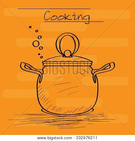 Sketch Cooking Pot Vector & Photo (Free Trial) | Bigstock