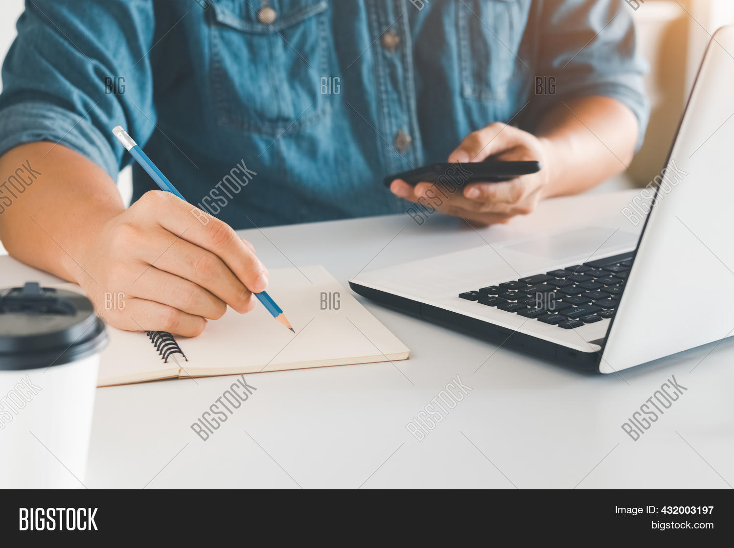Work Using Mobile Image & Photo (Free Trial) | Bigstock