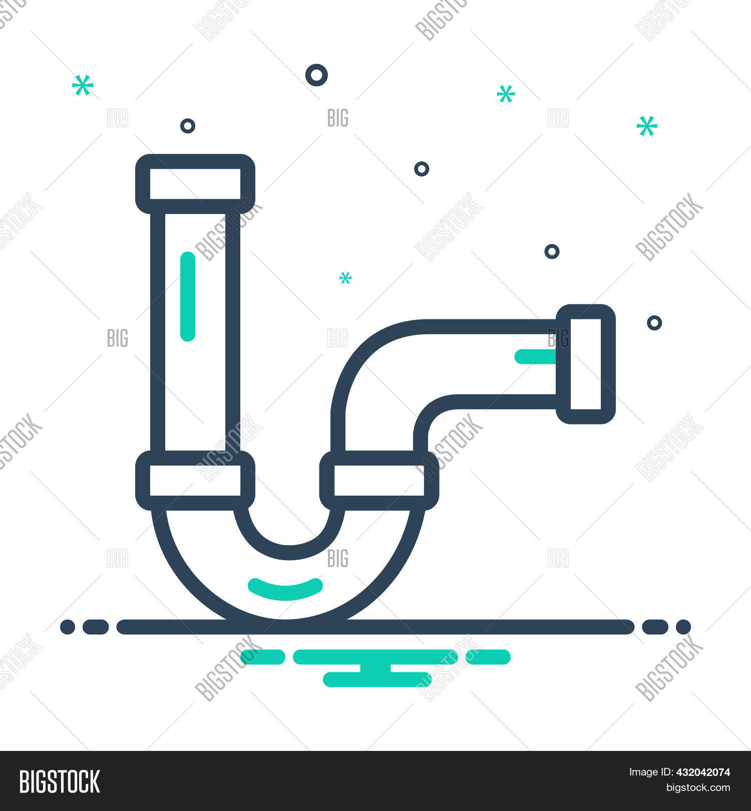 Mix Icon Pipe Drain Image & Photo (Free Trial) | Bigstock