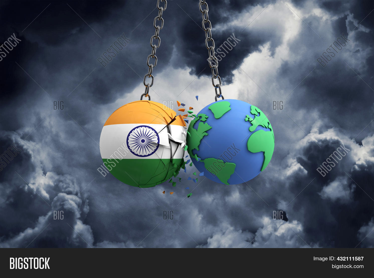 India Flag Ball Image & Photo (Free Trial) | Bigstock