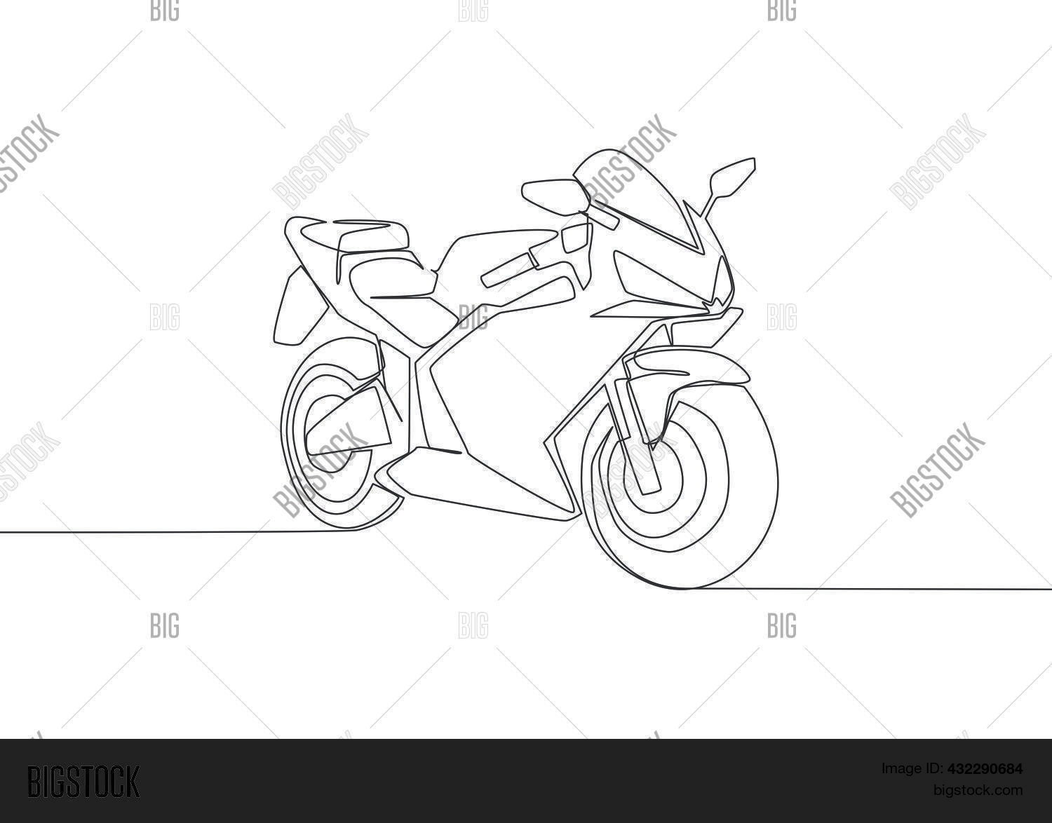 One Continuous Line Vector & Photo (Free Trial) | Bigstock