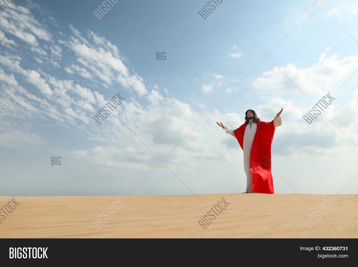 Jesus Christ Raising Image & Photo (Free Trial) | Bigstock