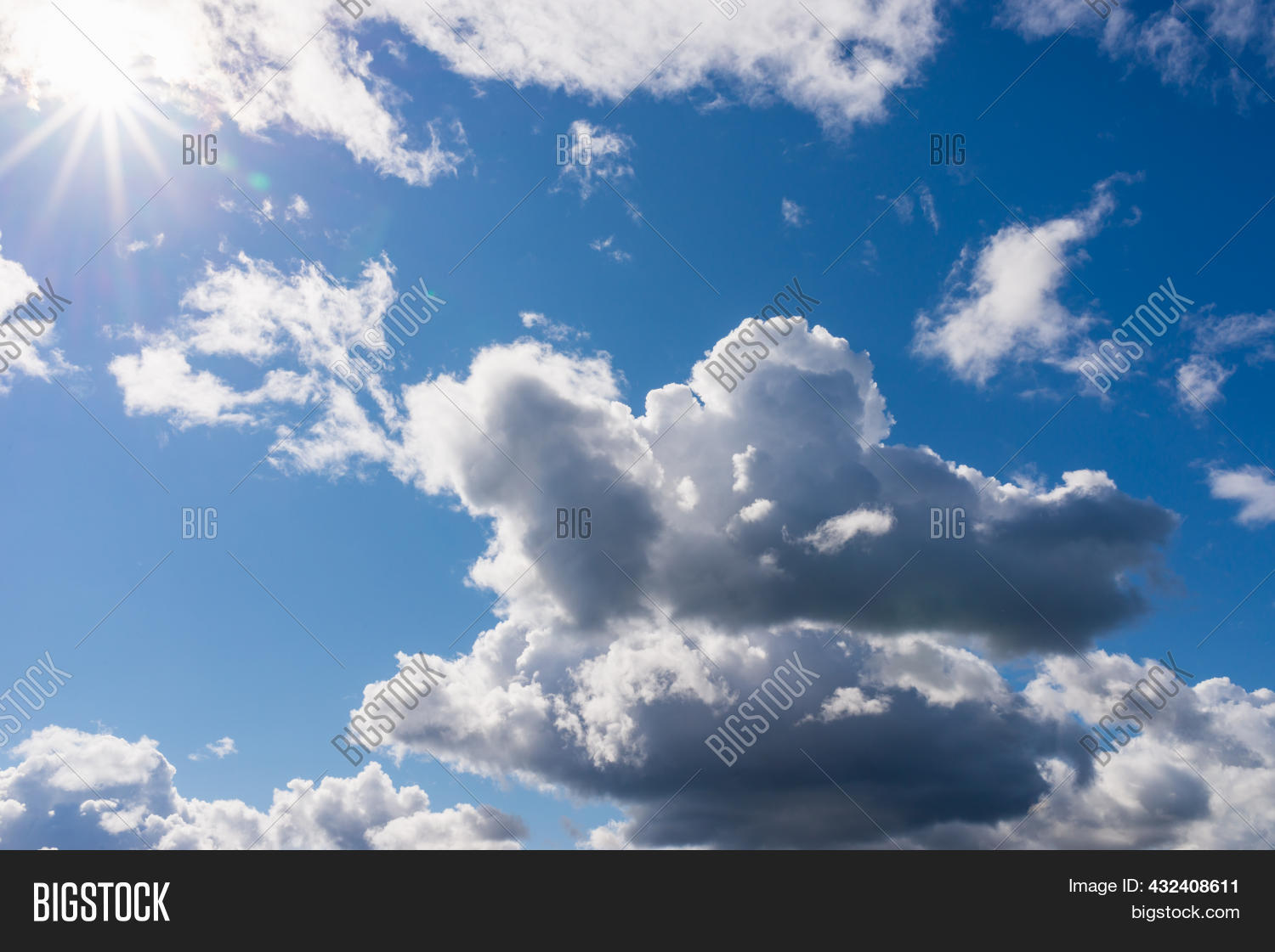 Bright Blue Sky Sun Image & Photo (Free Trial) | Bigstock