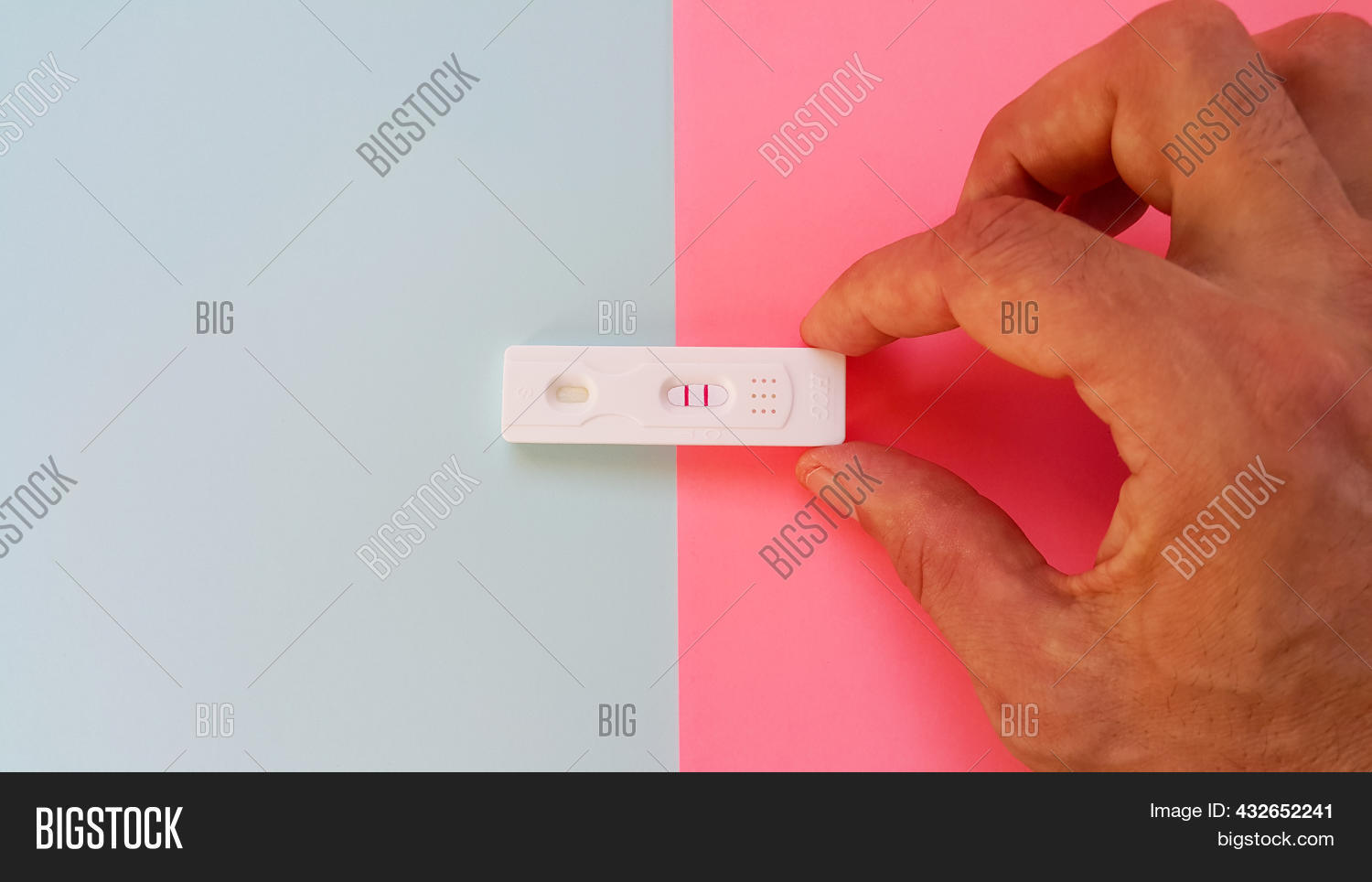 Hand Shows Hcg Test On Image & Photo (Free Trial) | Bigstock