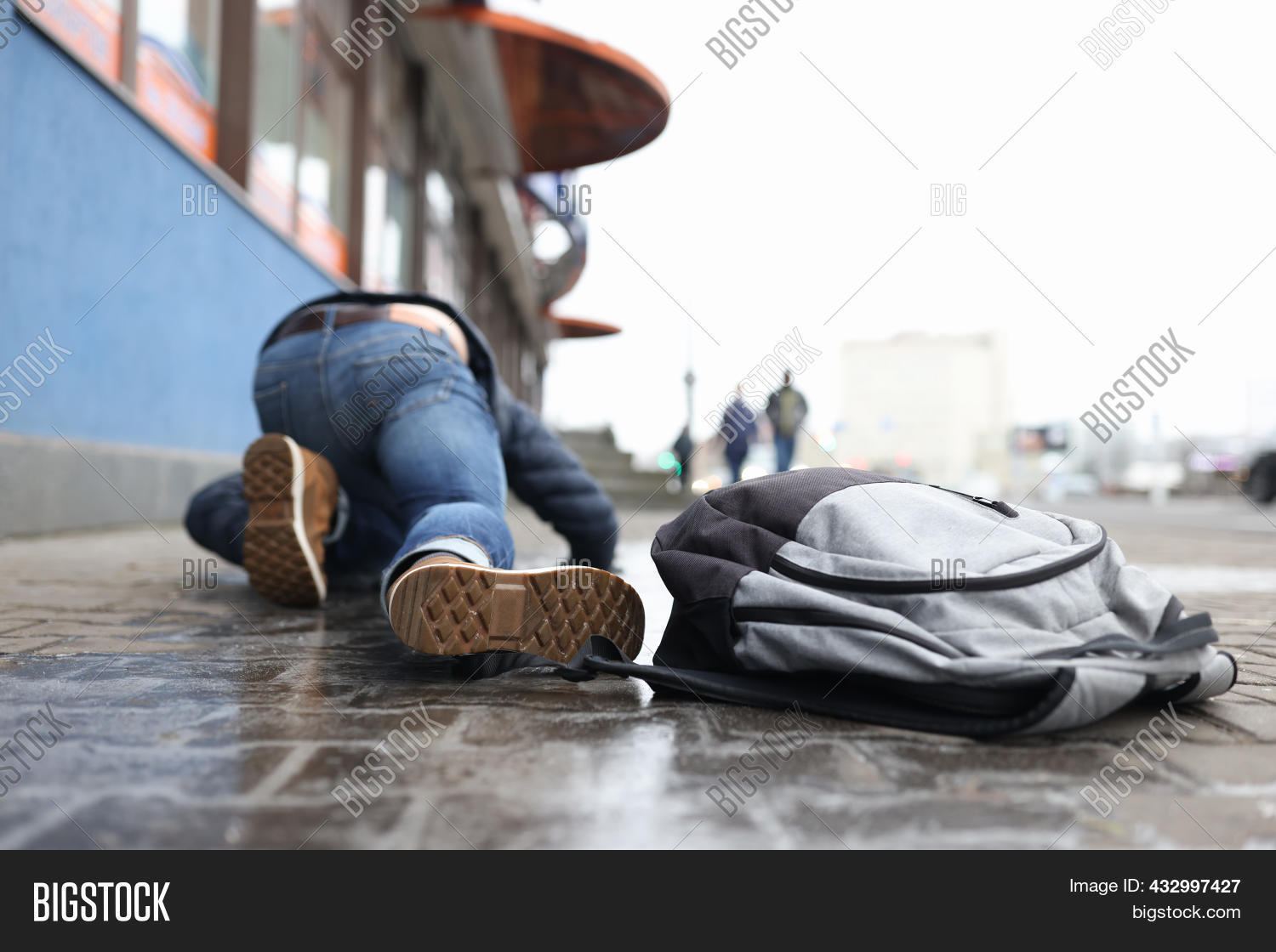 Man Backpack Lying On Image & Photo (Free Trial) | Bigstock