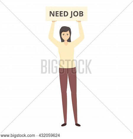 Woman Need Job Icon Vector & Photo (Free Trial) | Bigstock