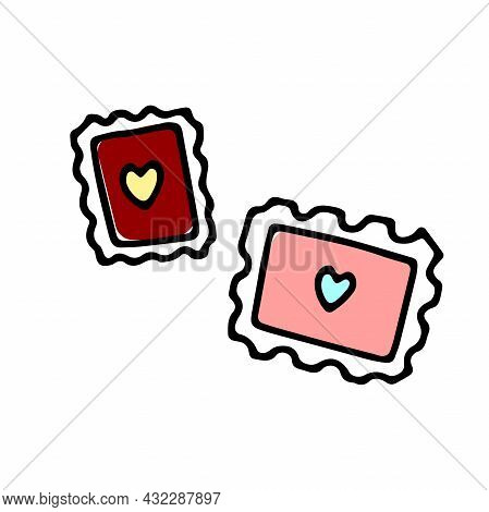 Doodle Postage Stamp Vector & Photo (Free Trial) | Bigstock