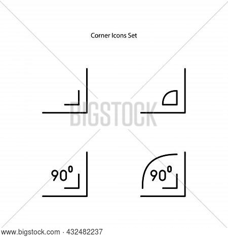 Corner Icons Set Vector & Photo (Free Trial) | Bigstock