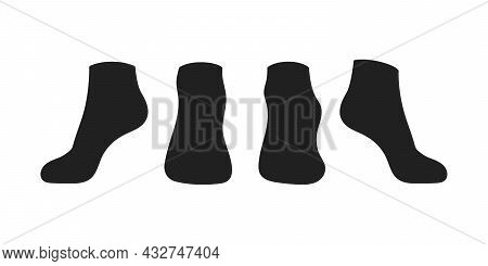 Black Socks Template Vector & Photo (Free Trial) | Bigstock