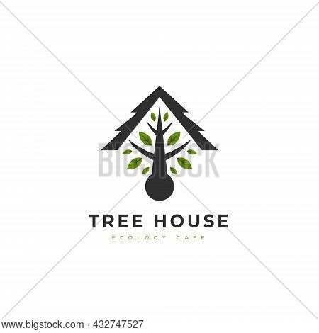 Tree House Home Logo Vector & Photo (Free Trial) | Bigstock