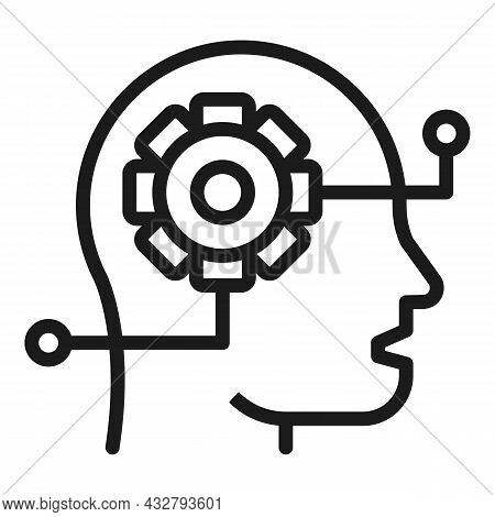 Gear Mind Icon Vector & Photo (Free Trial) | Bigstock