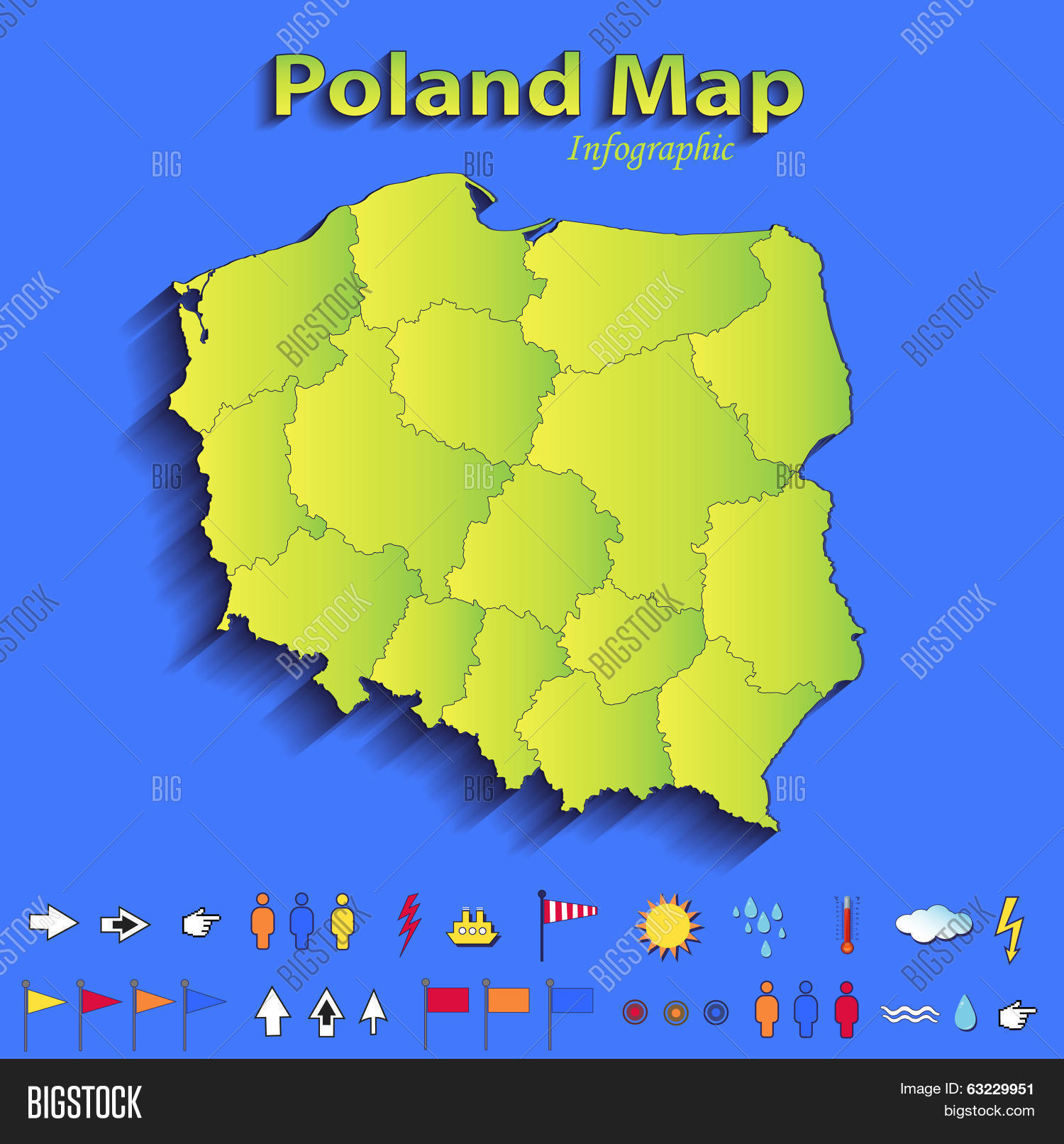 Poland Map Infographic Image & Photo (Free Trial) | Bigstock
