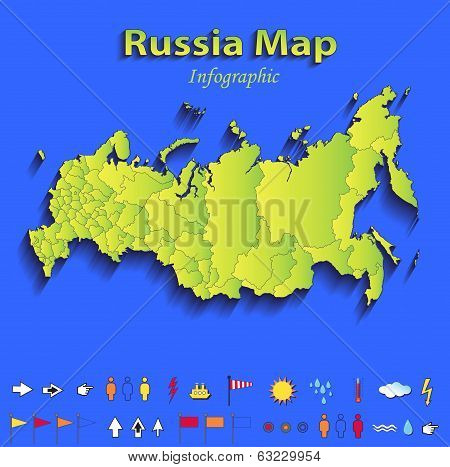 Russia Map Infographic Image & Photo (Free Trial) | Bigstock