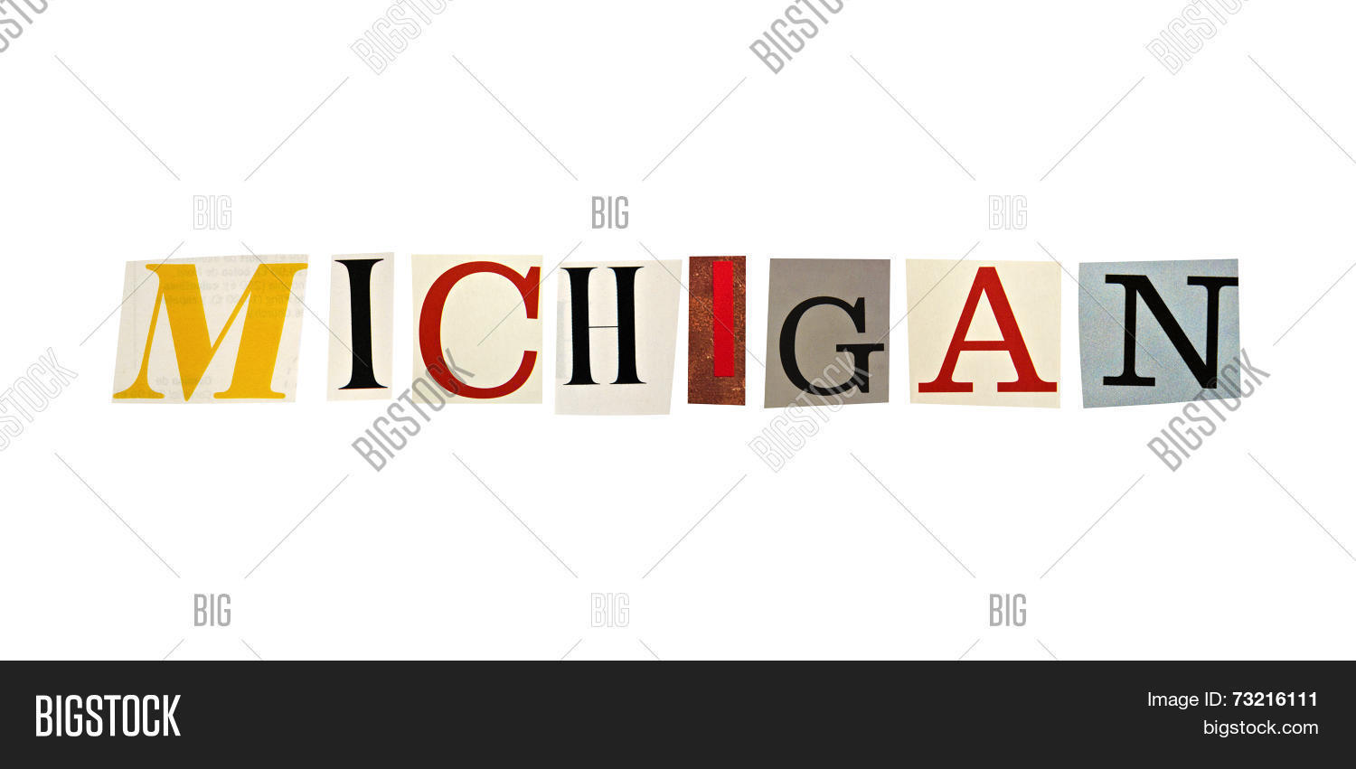 Michigan Word Formed Image & Photo (Free Trial) | Bigstock