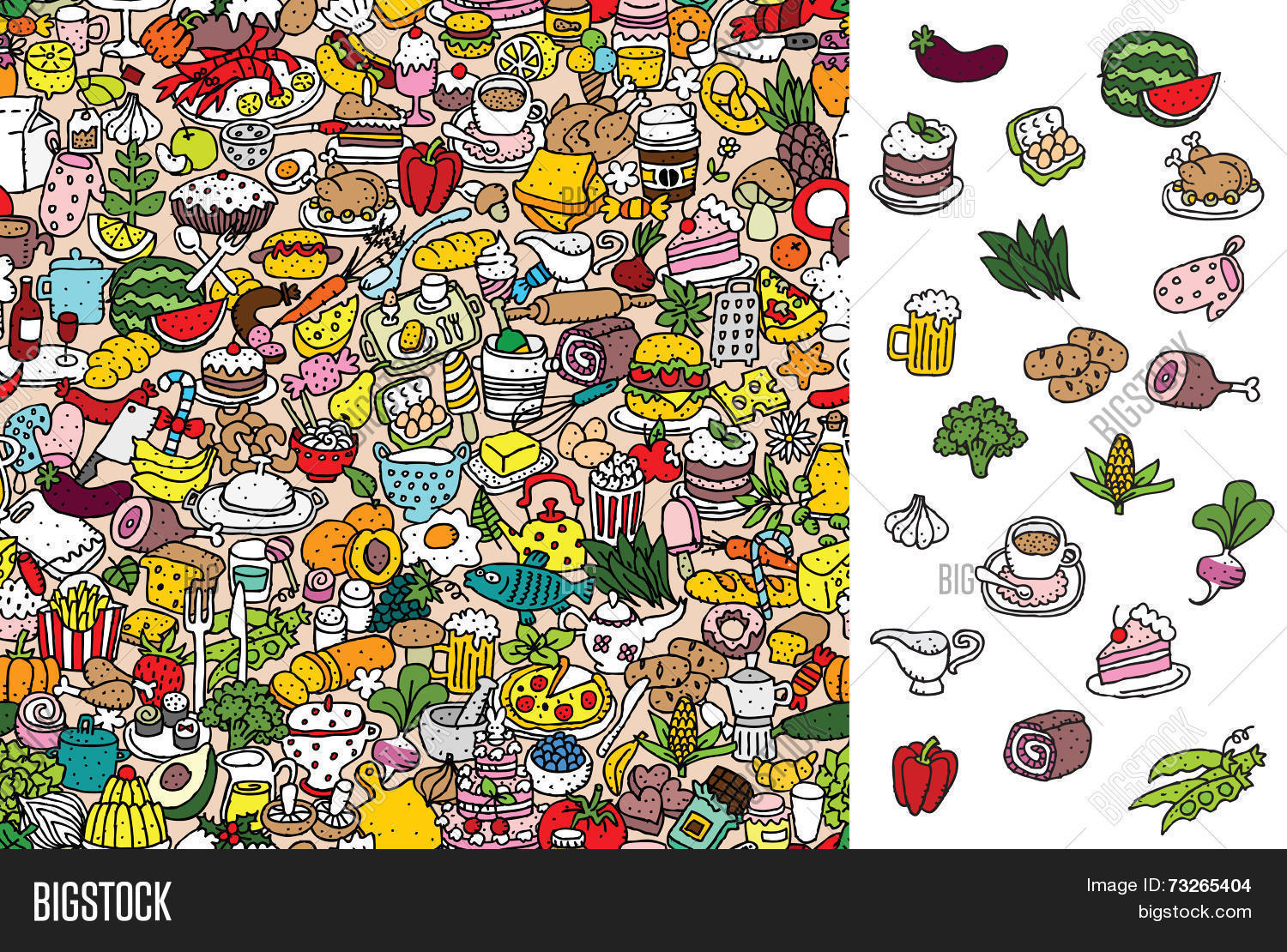 Find Food, Visual Vector & Photo (Free Trial) | Bigstock