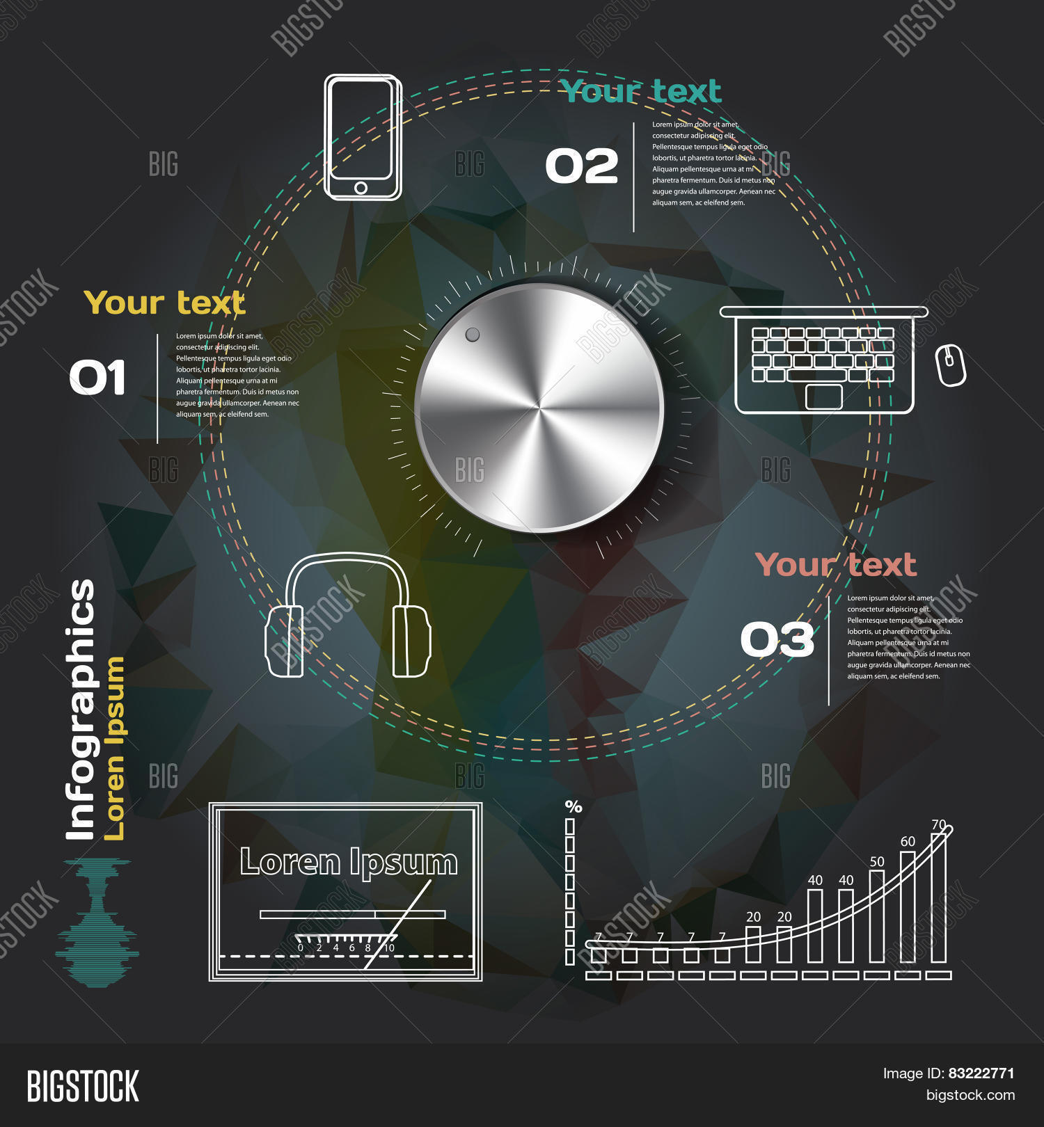 Infographics Sound Vector & Photo (Free Trial) | Bigstock