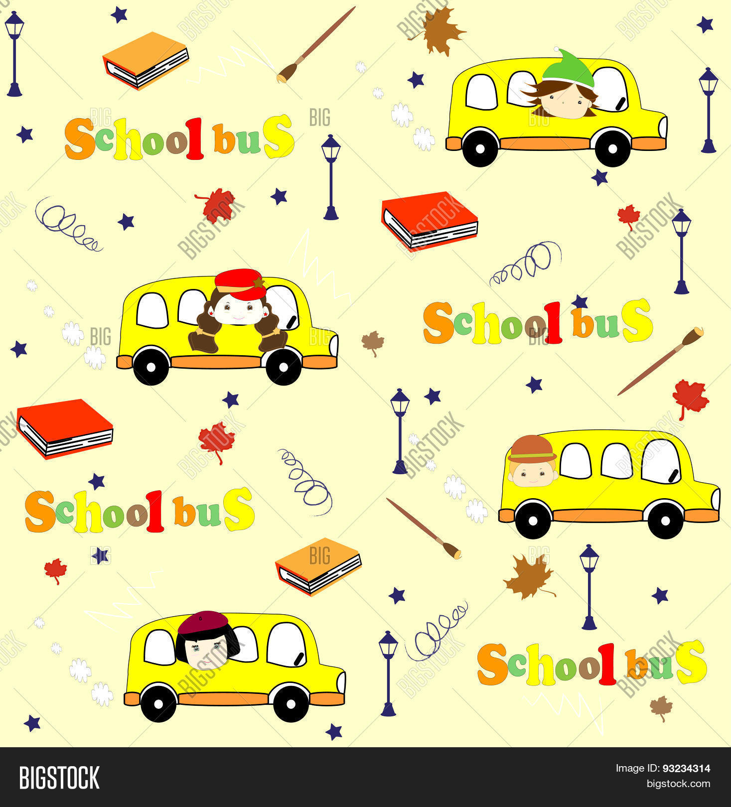 Cute School Cartoon Vector & Photo (Free Trial) | Bigstock
