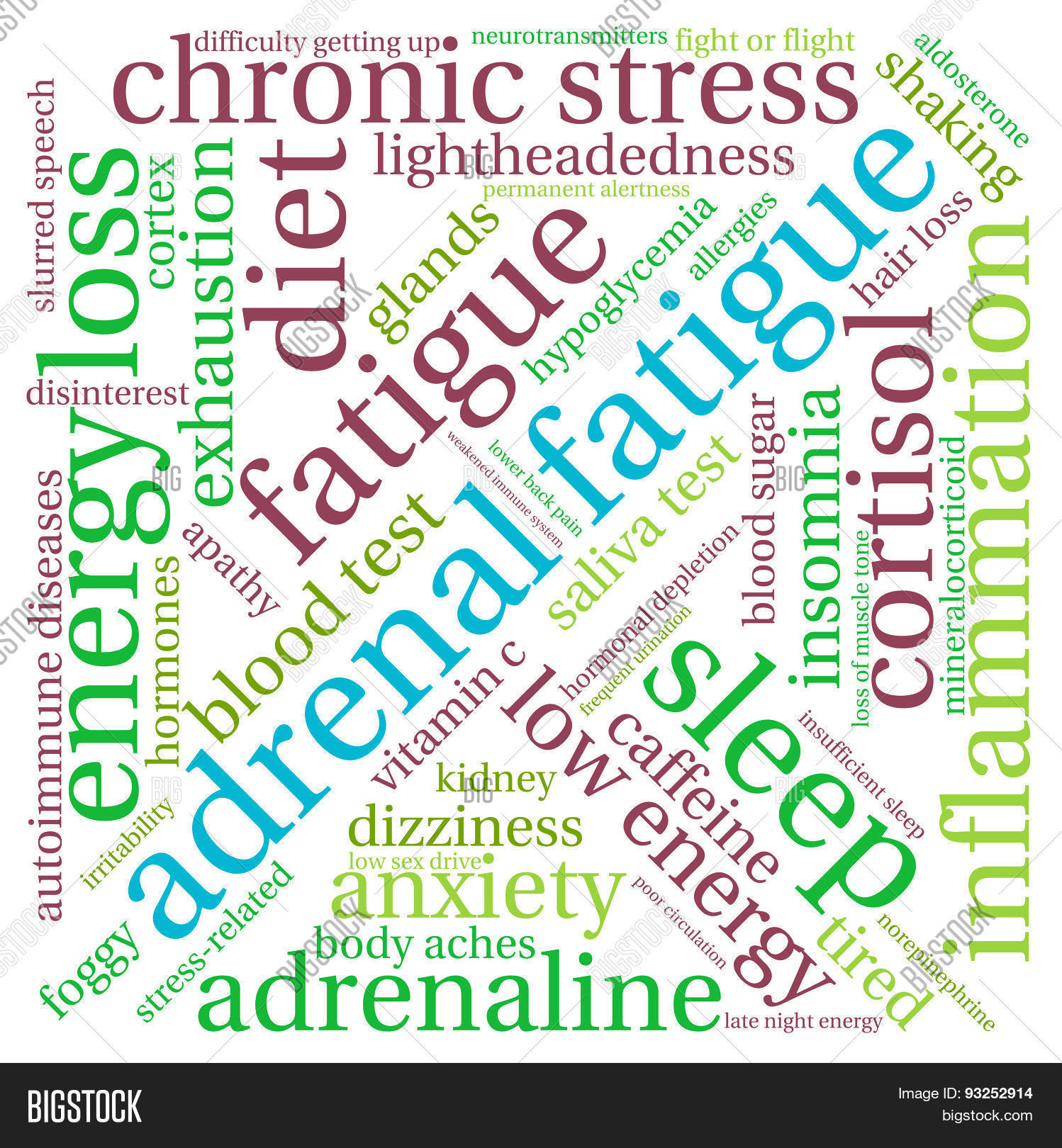 Adrenal Fatigue Word Image & Photo (Free Trial) | Bigstock