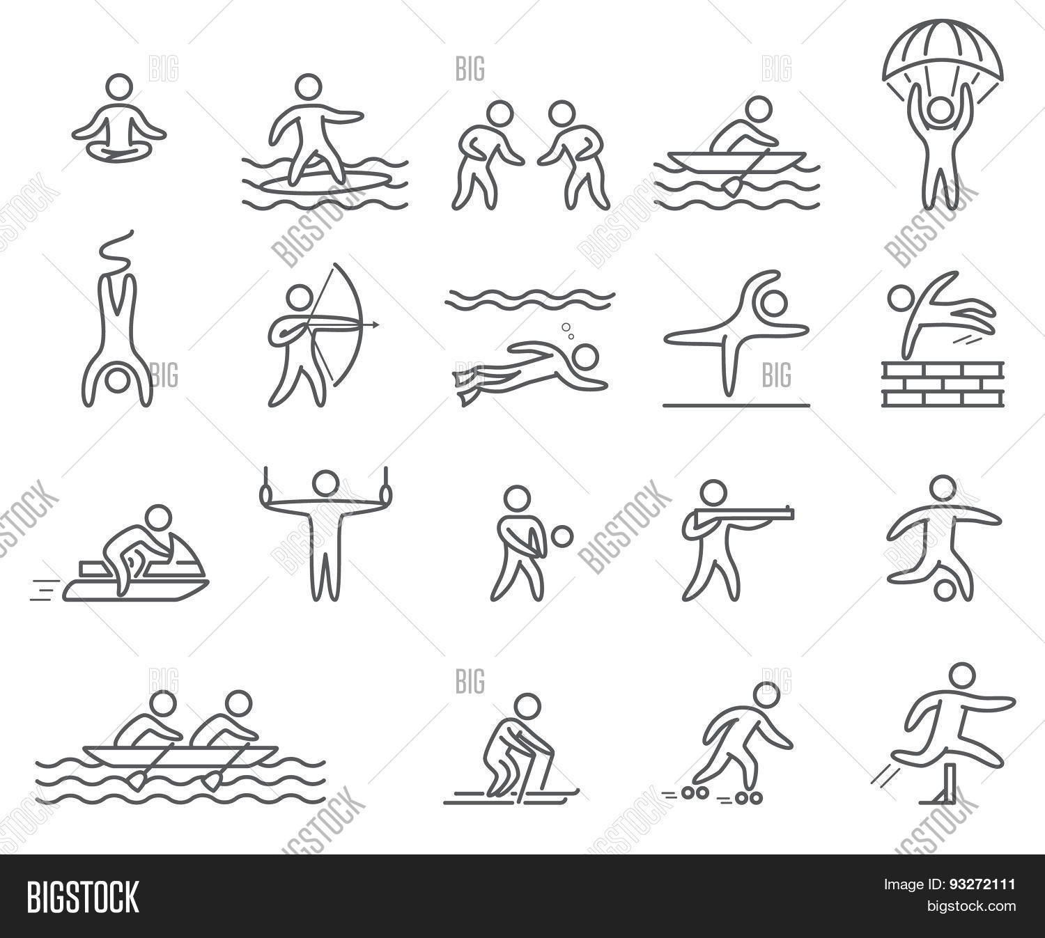 Outline Figure Vector & Photo (Free Trial) | Bigstock