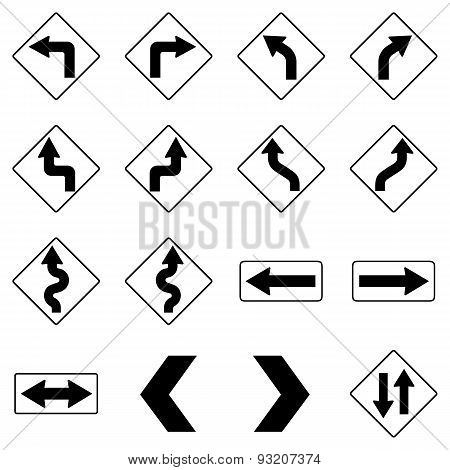 Set Black Road Vector & Photo (Free Trial) | Bigstock