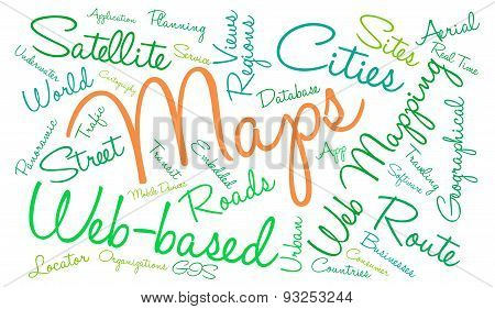 Maps Word Cloud Image & Photo (Free Trial) | Bigstock