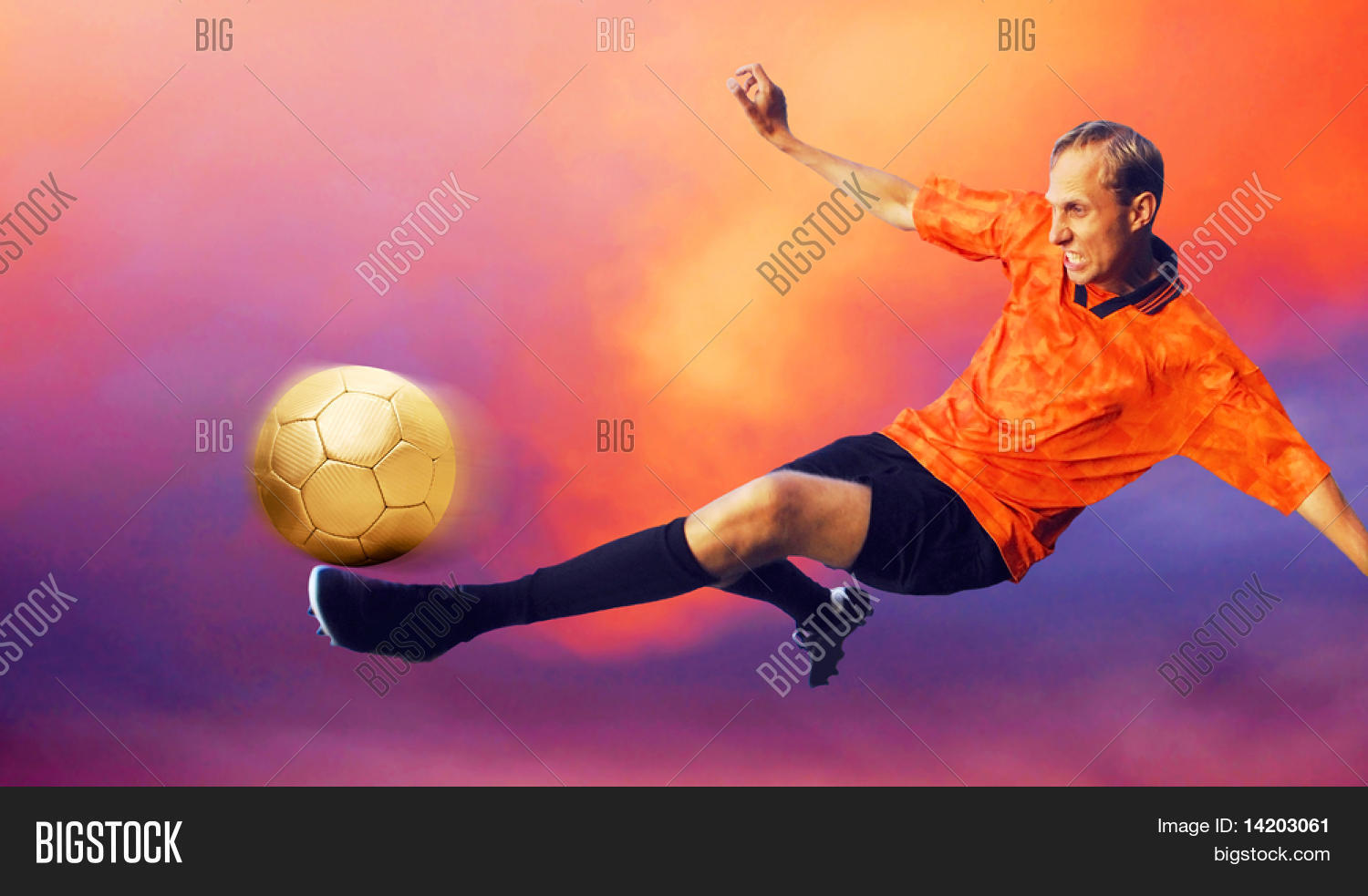 Shoot Football Player Image & Photo (Free Trial) | Bigstock