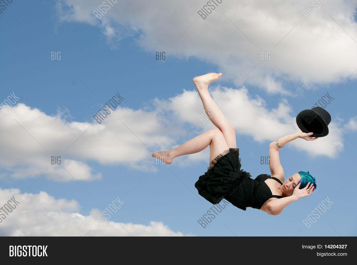 Falling Woman Wearing Image & Photo (Free Trial) | Bigstock