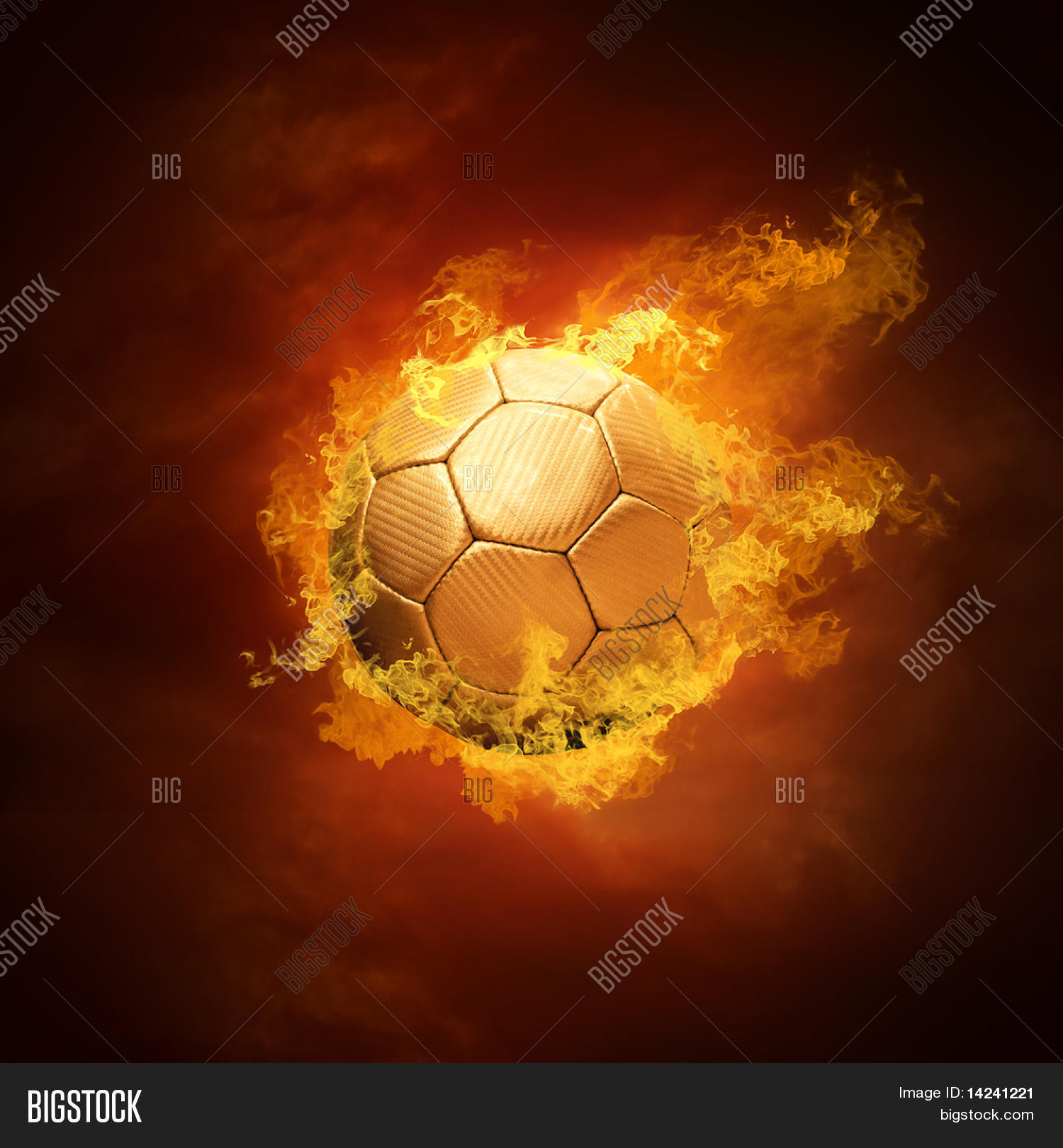 Hot Soccer Ball On Image And Photo Free Trial Bigstock