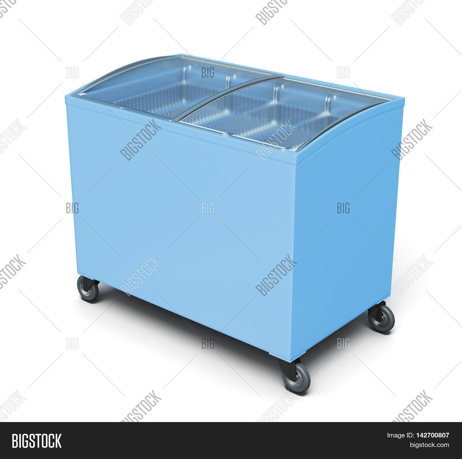 Freezer Chest Isolated Image & Photo (Free Trial) | Bigstock