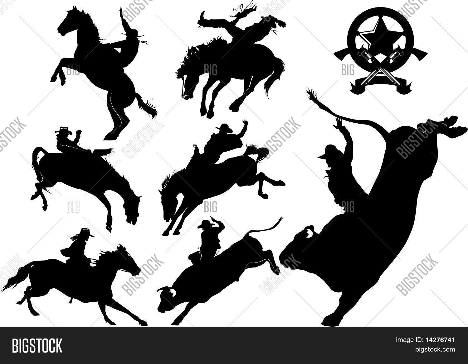Cowboy Rodeo Vector & Photo (Free Trial) | Bigstock