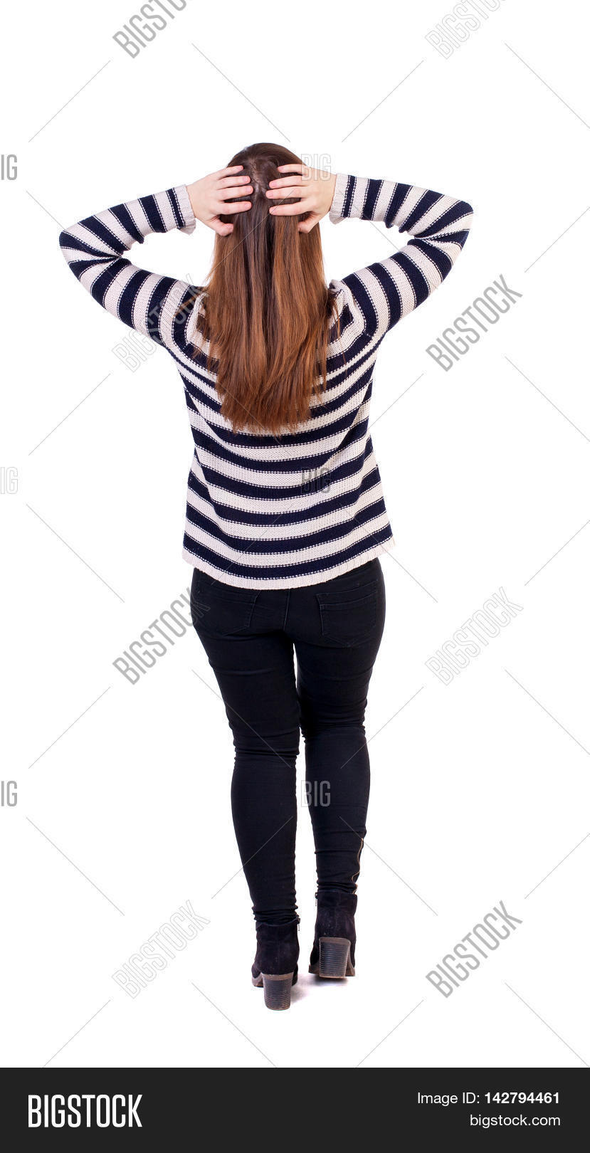 Back View Standing Image & Photo (Free Trial) | Bigstock