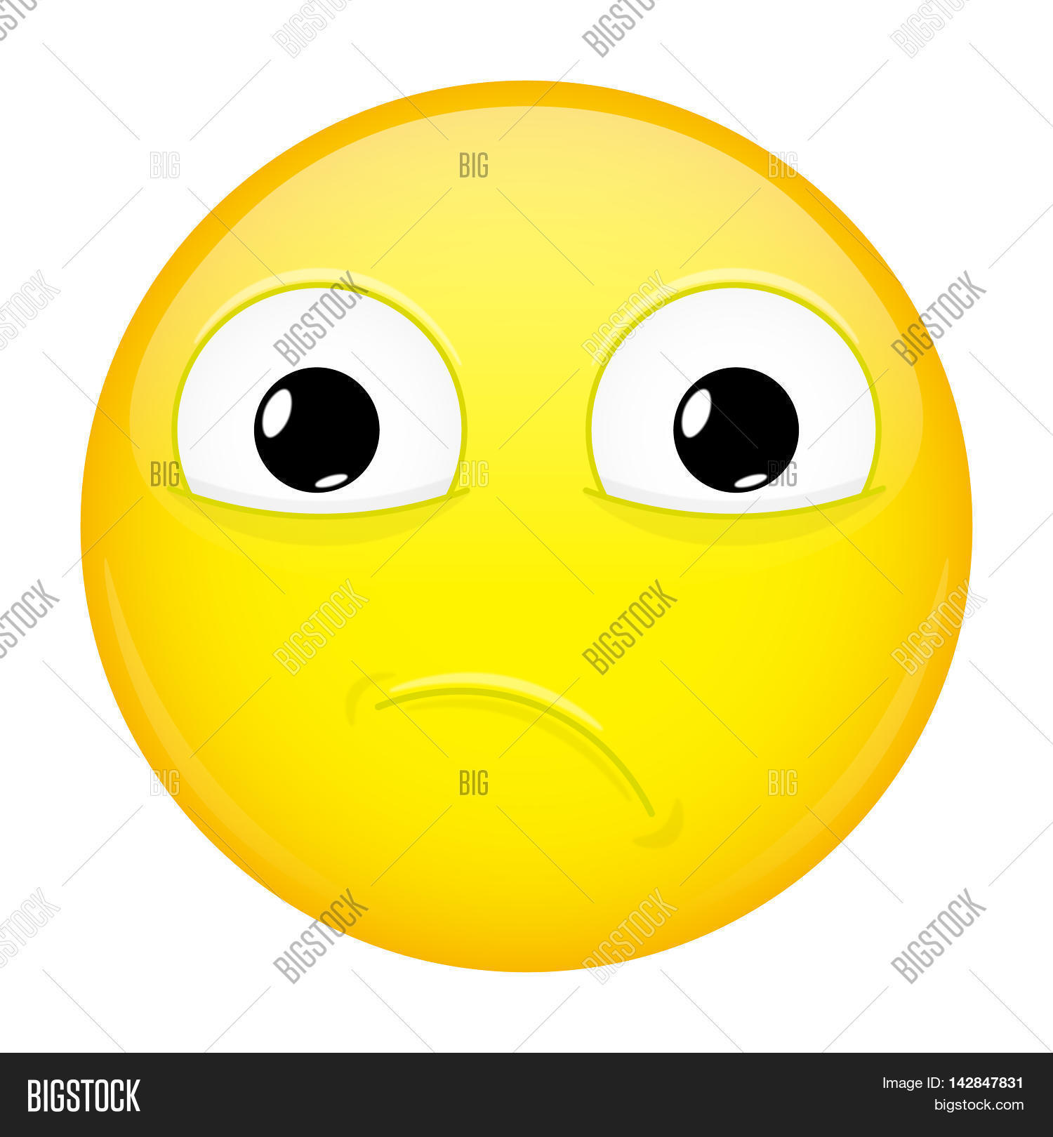 Sad Emoji. Bad Emotion Image & Photo (Free Trial) | Bigstock