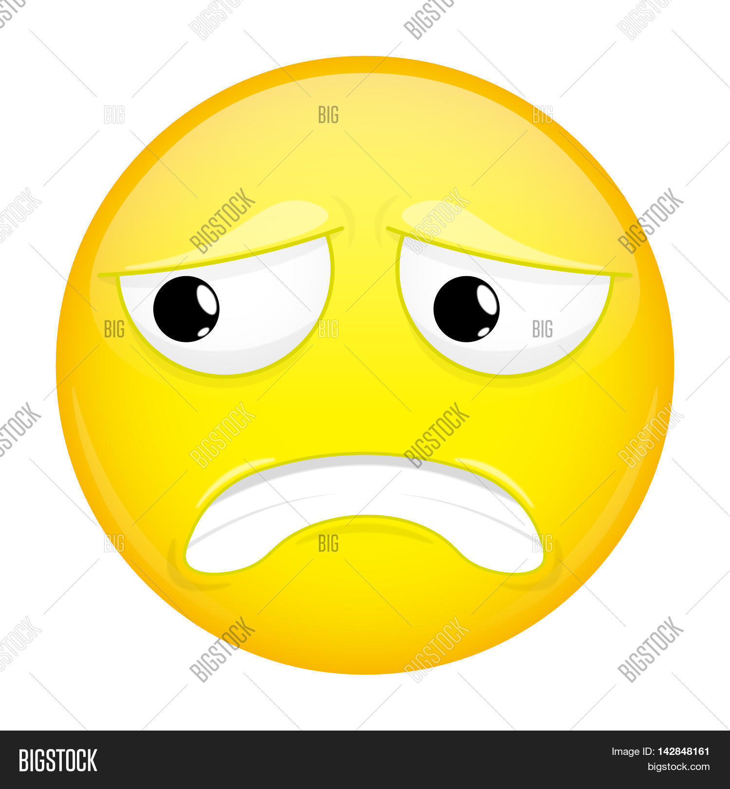 Sad Emoji. Bad Emotion Image & Photo (Free Trial) | Bigstock