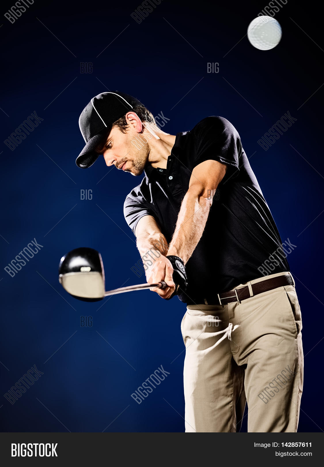 Man Golfer Golfing Image & Photo (Free Trial) | Bigstock