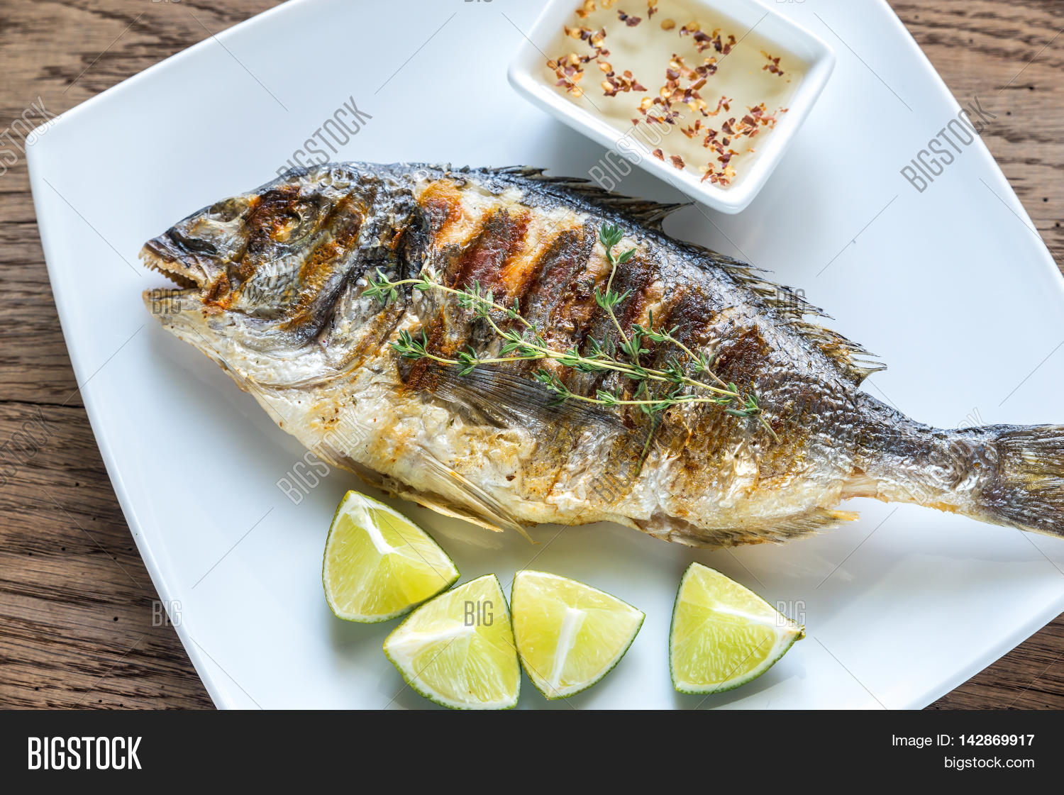 Grilled Dorade Royale Image & Photo (Free Trial) | Bigstock