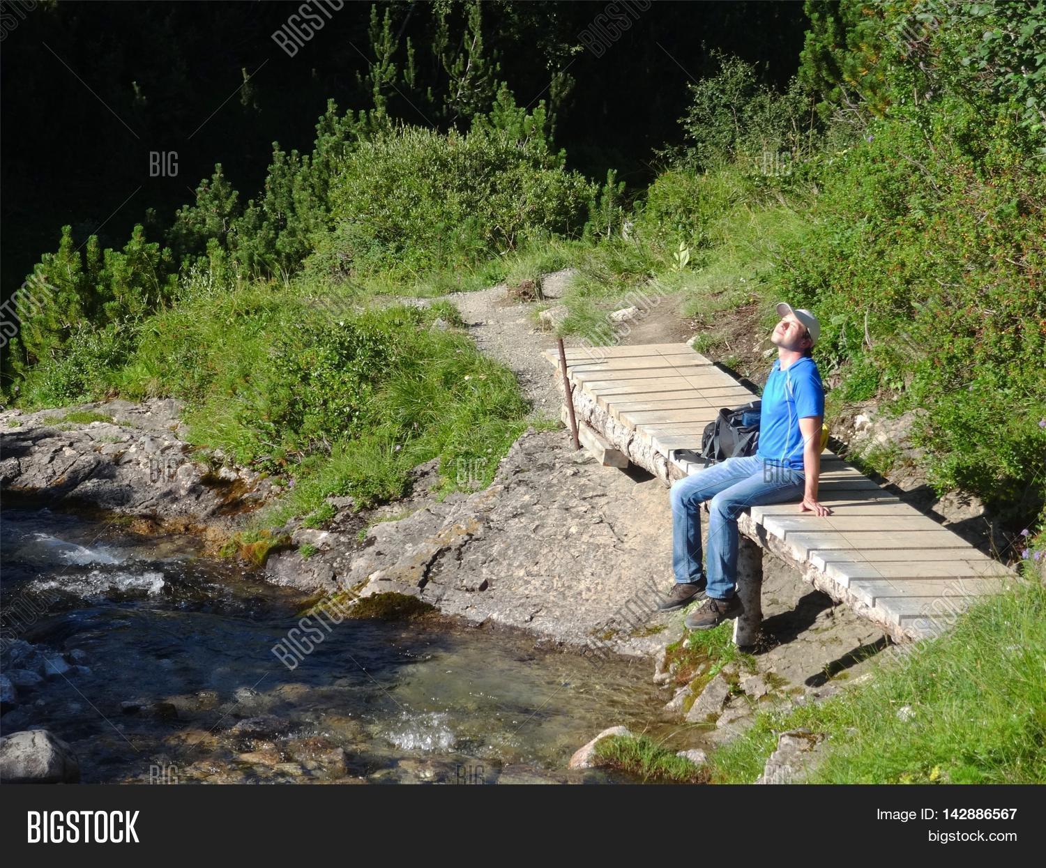Male Hiker Rests Image & Photo (Free Trial) | Bigstock