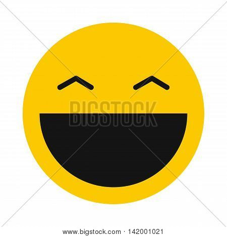 Laughing Smiley Icon Vector & Photo (Free Trial) | Bigstock