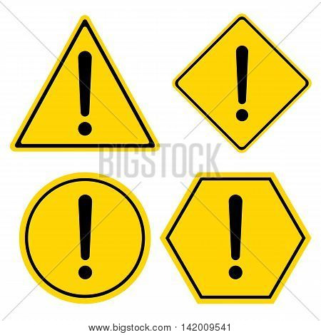 Hazard Warning Sign. Vector & Photo (Free Trial) | Bigstock