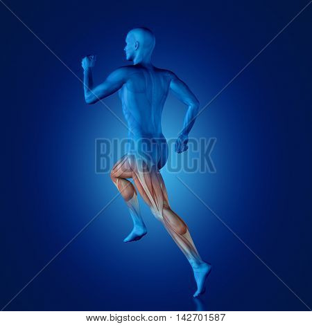 3D Blue Medical Figure Image & Photo (Free Trial) | Bigstock