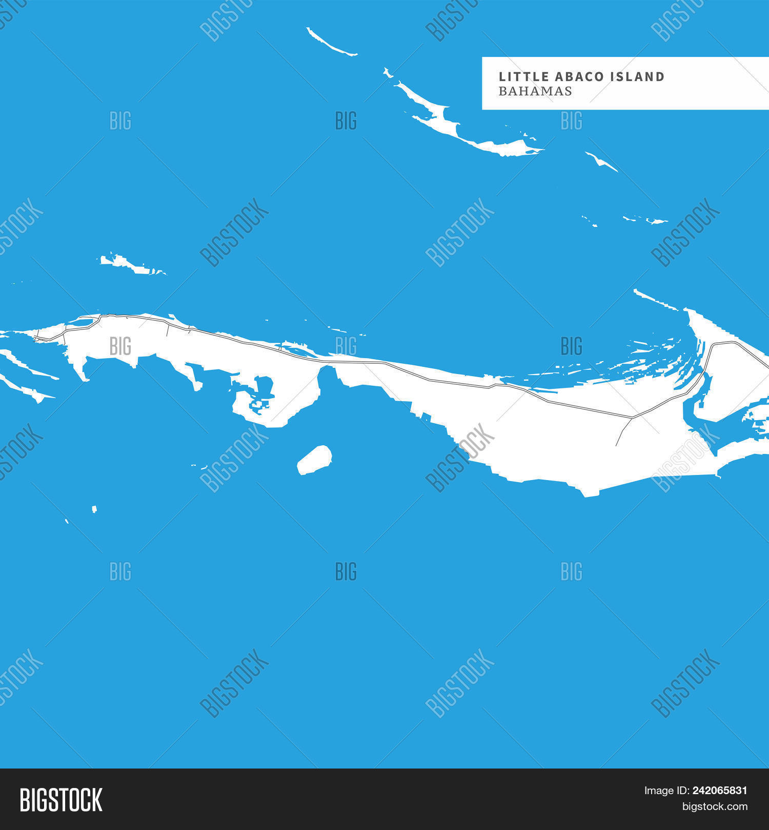 Map Little Abaco Vector & Photo (Free Trial) | Bigstock