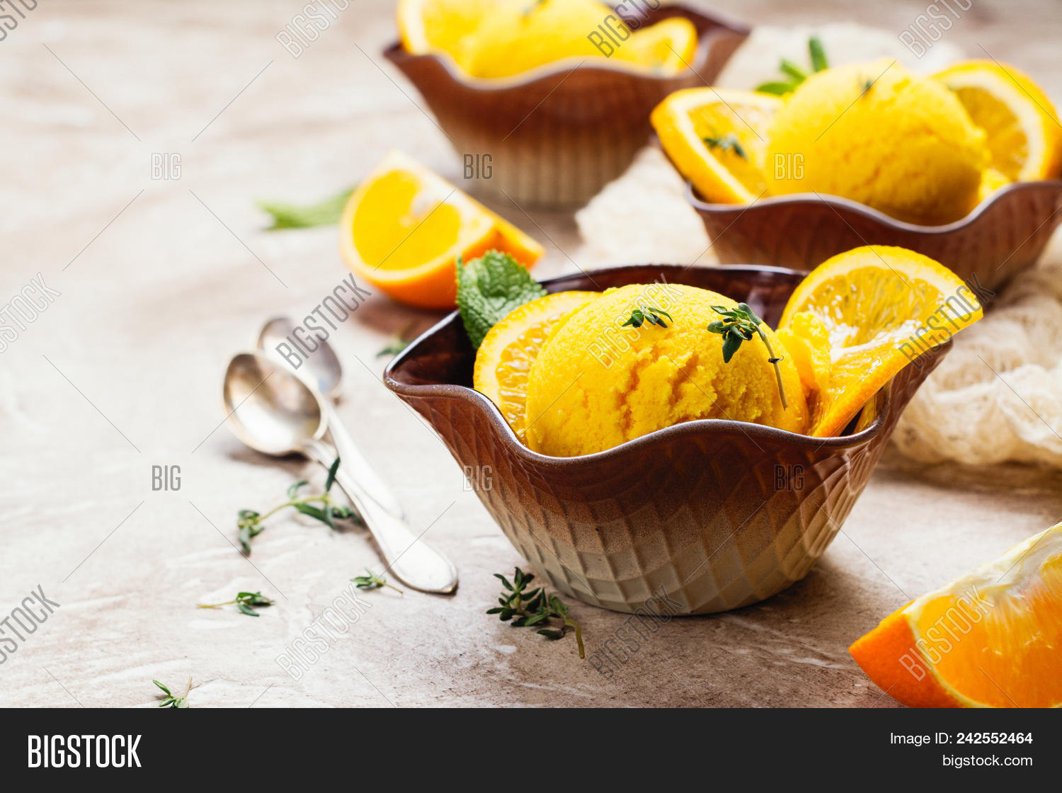 Orange Ice Cream. Image & Photo (Free Trial) | Bigstock