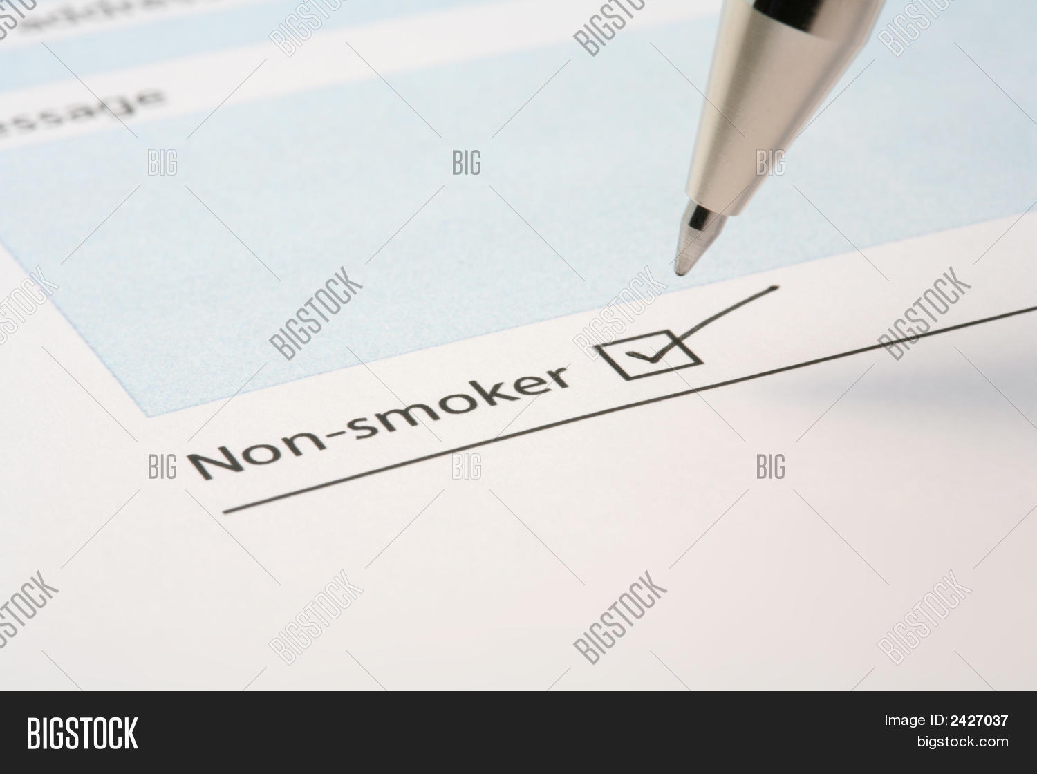 Non Smoking Tick Box Image & Photo (Free Trial) | Bigstock