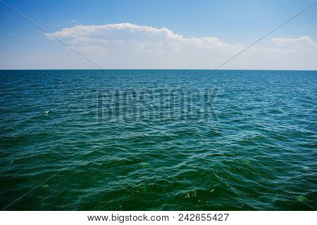 Blue Ocean Dull Clouds Image & Photo (Free Trial) | Bigstock