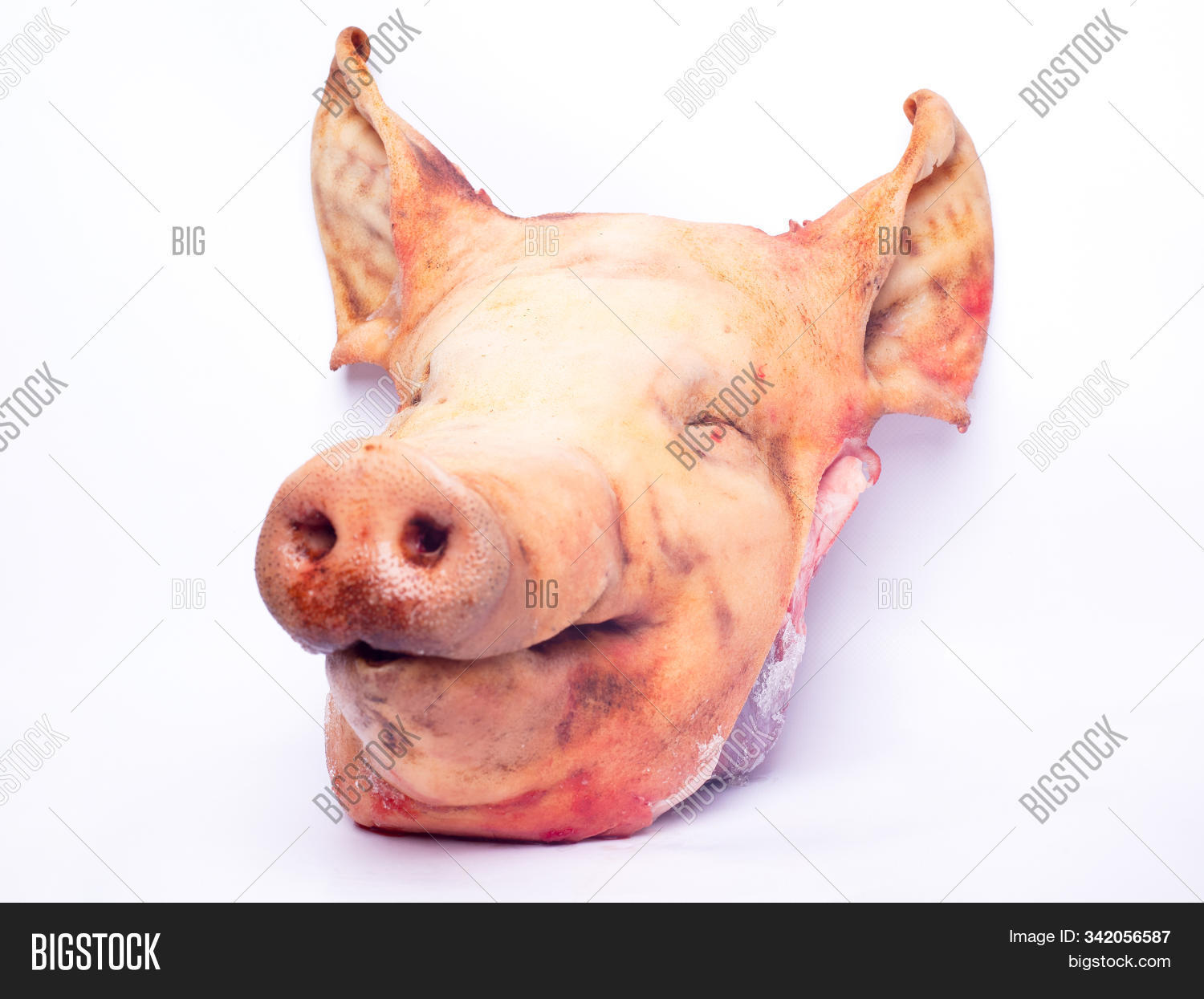Chopped Pork Head On Image And Photo Free Trial Bigstock