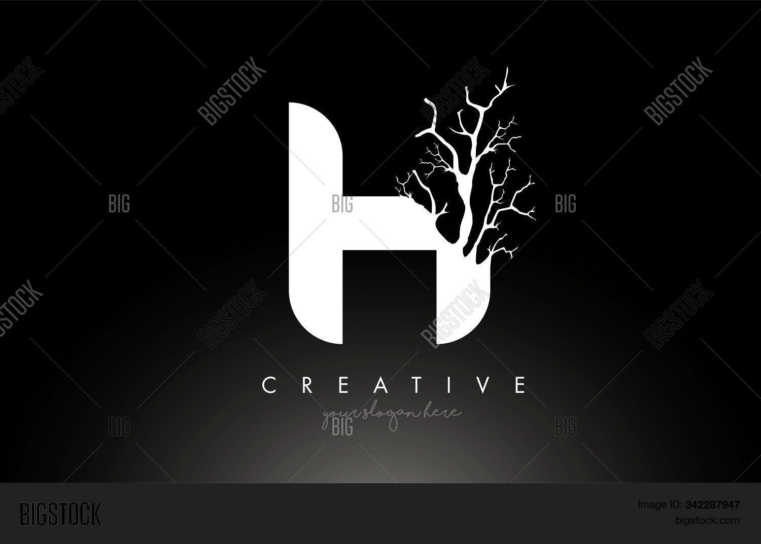 Letter H Design Logo Vector & Photo (Free Trial) | Bigstock