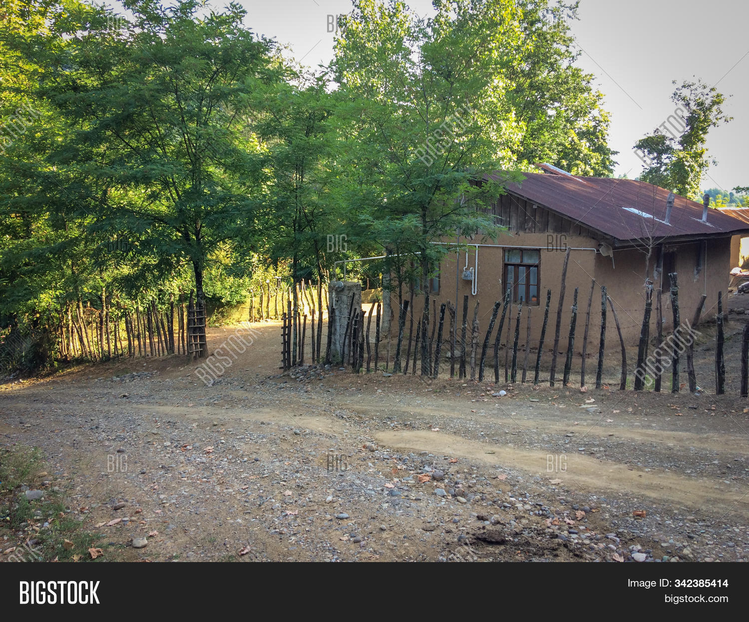 Rural Mud House Gable Image & Photo (Free Trial) | Bigstock