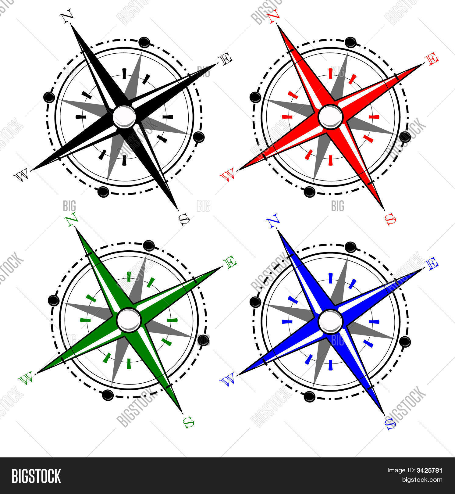 Compass Copy Image & Photo (Free Trial) | Bigstock
