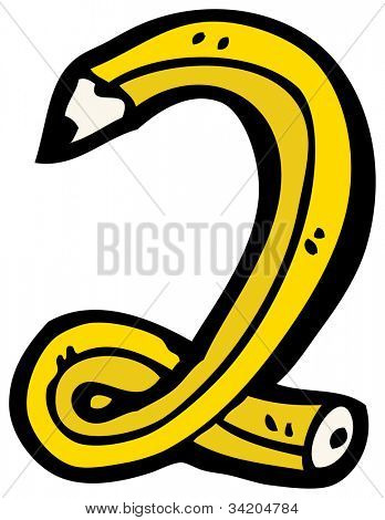 Cartoon Pencil Shaped Image & Photo (Free Trial) | Bigstock