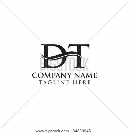 Initial Dt Letter Vector & Photo (Free Trial) | Bigstock