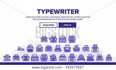 Typewriter Landing Vector & Photo (Free Trial) | Bigstock